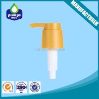 China Empty 28mm Bottle Pump Cap Yellow Eco Friendly For 500ml Bottle for sale