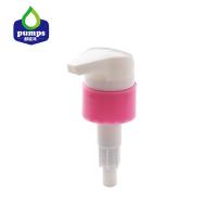 China Durable Customized Pink Lotion Pump / Ribbed Foaming Hand Soap Pump for sale