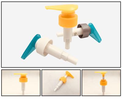 China Aluminum Matt Gold Collar Plastic Bottle Pump UV Coating 24 410 28 410 for sale