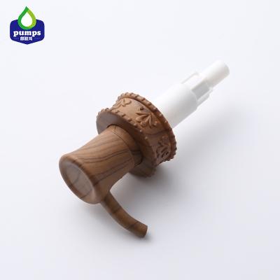 China 18/410 Gold Yellow 4cc Body Lotion Pump Head Screw Colored Lock Foaming Bottle Pumps for sale