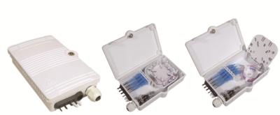 中国 プラスチック繊維の光学配電箱、191X120X44mm、壁に取り付けられた、IP65,4pcsのアダプターまたは1x4ディバイダー 販売のため