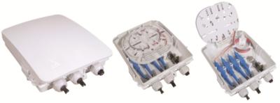 中国 壁に取り付けられた光ファイバーの配電箱199X160X46mm （Indorr&outdoor）、IP65,12 SC/12の二重LC/1X8ディバイダー 販売のため