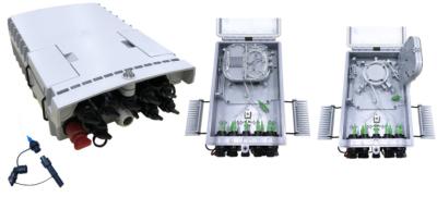 中国 壁に取り付けられた光ファイバーの配電箱274X175X82mm （POLE-MOUNTED）、IP65,8CORESは、切られていない、PRE-CONNECTION支えます 販売のため