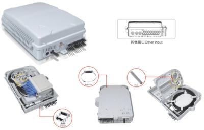 中国 プラスチック繊維の光学配電箱、壁に取り付けられた320X240X100mm （屋内）、IP65,2PCS 1X8 /1X16のディバイダー、切られていない支持 販売のため