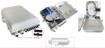 中国 光ファイバーの配電箱1x16のディバイダーか2PCS 1X8PLCまたはか16coreアダプター、300X222X73mm、IP65壁に取り付けられた 販売のため