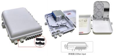 中国 光ファイバーの配電箱1x16のディバイダーか2PCS 1X8PLCか16coreアダプター、300X222X73mm、IP65壁に取り付けられた 販売のため