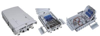 中国 光ファイバーの配電箱GFS-16W、SC 16CORES/2X1:8PLC、274X175X82mmの壁は/、IP65、支えます切られていない棒取付けました 販売のため