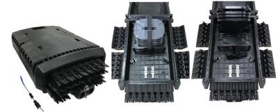 中国 プラスチック繊維の配電箱GFS-24C、24PCS SC/3X1:8PLC、388*242*130mmの壁は/、IP65、支えます切られていない棒取付けました 販売のため
