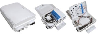 中国 光ファイバーの配電箱GFS-24H、24 SCまたはLC/2X1:8/1:16PLC、340*250*110mmの壁は/、IP65、支えます切られていない棒取付けました 販売のため