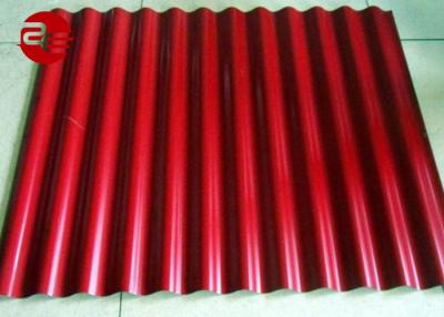 China 22 folha galvanizada revestida do calibre 3.0mm cor ondulada à venda