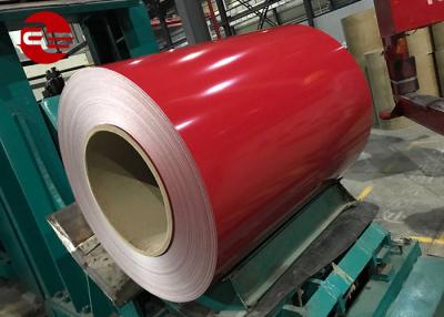 中国 柔らかい/十分に懸命に赤は電流を通された鋼鉄コイルの幅600mm - 1250mmをPrepainted 販売のため
