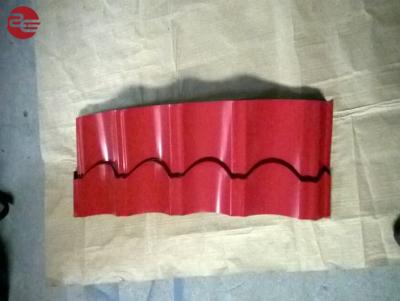 China De Bouwmaterialen kleuren Met een laag bedekte Dakwerkbladen met Aluminium Golf Rode Kleur Te koop