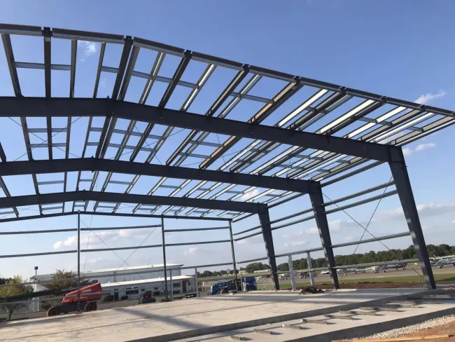 Steel Prefabricated Construction Building Material Industrial Factory Hangar Shed (BYSS-220617008)