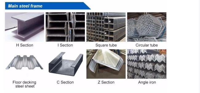 Steel warehouse interior space