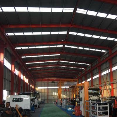 China Custom Steel Structure Workshop with Angle Steel Knee Brace for sale