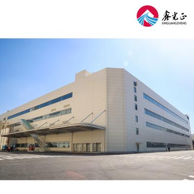 중국 현대식 조립식 아연 도금 강철 구조 창고 건물 판매용