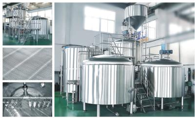 China Beer Brewhouse Brewery System , Capacity 500L 1000L + for sale