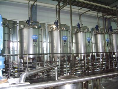 China Gravity High Level Stainless Steel Tank For Milk Dairy Yogurt Plant for sale