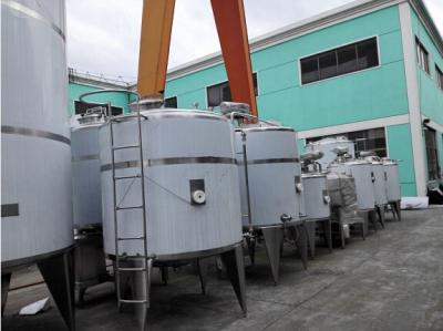 China 500L + Still Yogurt Plant / High Level Tanks /  PU Heat Insulated / Stainless Steel Roll Material for sale