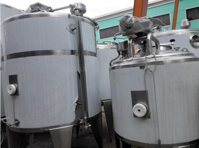 China 500L + Still Yogurt Plant / High Level Tanks PU Heat Insulated Stainless Steel Roll Material for sale