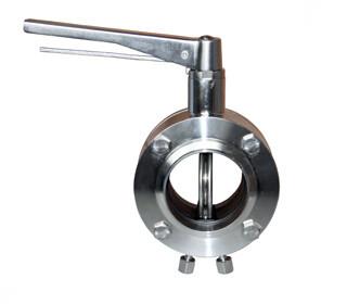 China Manual Leakage-proof Stainless Steel Butterfly Valve / Sanitary Valves 1” - 4” DN25 ~ DN125 for sale