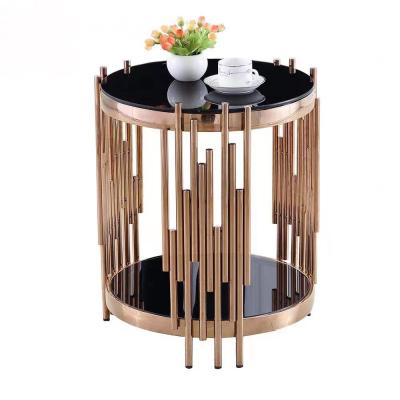 Cina Asimetria Tavolo da caffè in acciaio inossidabile 550 mm Φ Interesse visivo in vendita