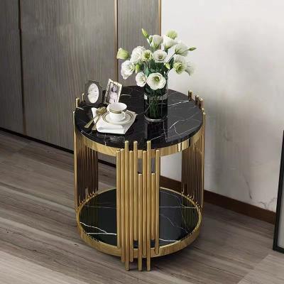 Cina Asimetria Tavolo da caffè in acciaio inossidabile 550 mm Φ Interesse visivo in vendita