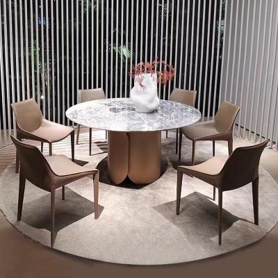 China Parallel Bar Leather Metal Base Dining Chairs  Visually Striking for sale