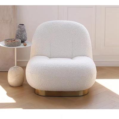 China Lam Velvelt Lazy vloer sofa stoel Chubby Lounge stoel Uniek Comfortabel Te koop