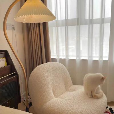 China Lam Velvelt Lazy vloer sofa stoel Chubby Lounge stoel Uniek Comfortabel Te koop