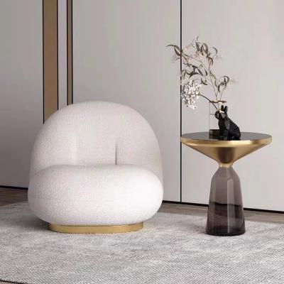 China Lam Velvelt Lazy vloer sofa stoel Chubby Lounge stoel Uniek Comfortabel Te koop