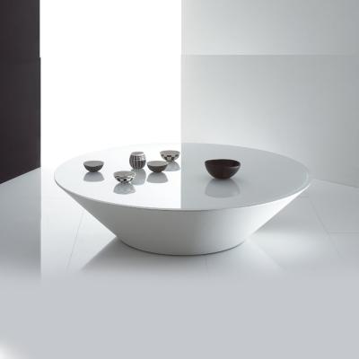 China Artistic   Black Nordic Coffee Table Sculptural  High Gloss Eye Catching for sale