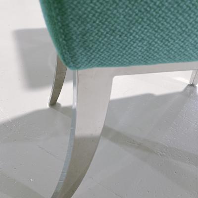 China Gloss Lux Moderne Polstered Eetstoelen, Stijlvolle High Back Stoel Eetstoelen Te koop