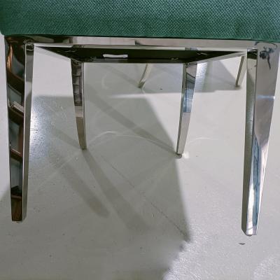 China Gloss Lux Moderne Polstered Eetstoelen, Stijlvolle High Back Stoel Eetstoelen Te koop