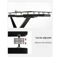 China Rectangular Black Ceramic Extending Dining Table , Marble Metal Base Dining Table for sale