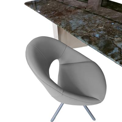 Cina Elegante stile moderno sedie da pranzo girevoli di 360° in pelle di silicone in vendita