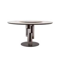 China Irregular Contemporary Design Ceramic Marble Dining Table for sale