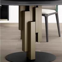 China Irregular Contemporary Design Ceramic Marble Dining Table for sale