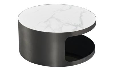 China Brushed Titanium Fusion Round  Nordic Coffee Table for sale