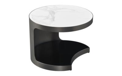 China Brushed Titanium Fusion Round  Nordic Coffee Table for sale