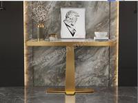 China ElegaCross Insert Ceramic Marble Console Table With Sophistication for sale