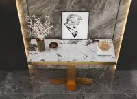 China ElegaCross Insert Ceramic Marble Console Table With Sophistication for sale