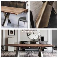 China Pottery Barn Benchwright Rustic X - Base Dining Table Exquisite Wood Dining Table for sale
