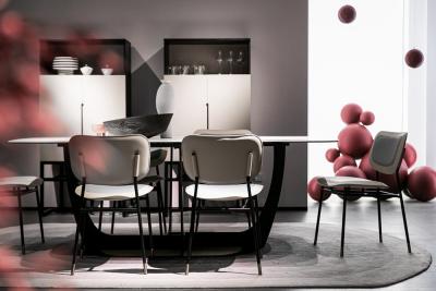 China Custom Luxury Nordic Italian Dinning Room Furniture Modern Luxury Ceramic Marble Dining Table factory