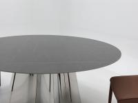 China Luxury Round Dining Table Space Saving Small Dining Table Round Granite Dining Table for sale