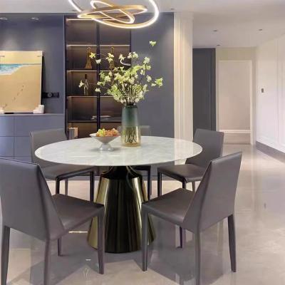 Cina Tavolo da pranzo più venduto con 8 sedie, piano in ceramica marmorizzata da 12 mm, mobili per la casa moderni più economici in vendita