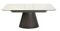 China Extendable Dining Table 140/200x90x75cm Sintered Stone Ceramic Top Metal Leg for sale