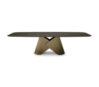 China Modern Living Room Furniture Stainless Steel Dining Tables and Chairs Set Rectangular Marble Dining Table Set for Home Hotel and Villa Furniture for sale