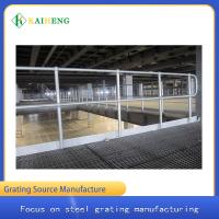 China Customized Hot Dip Galvanized Steel Grating Platform for Catwalk 50mm Cross Bar Spacing for sale