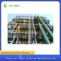 China Customized Hot Dip Galvanized Steel Grating Platform for Catwalk 50mm Cross Bar Spacing for sale